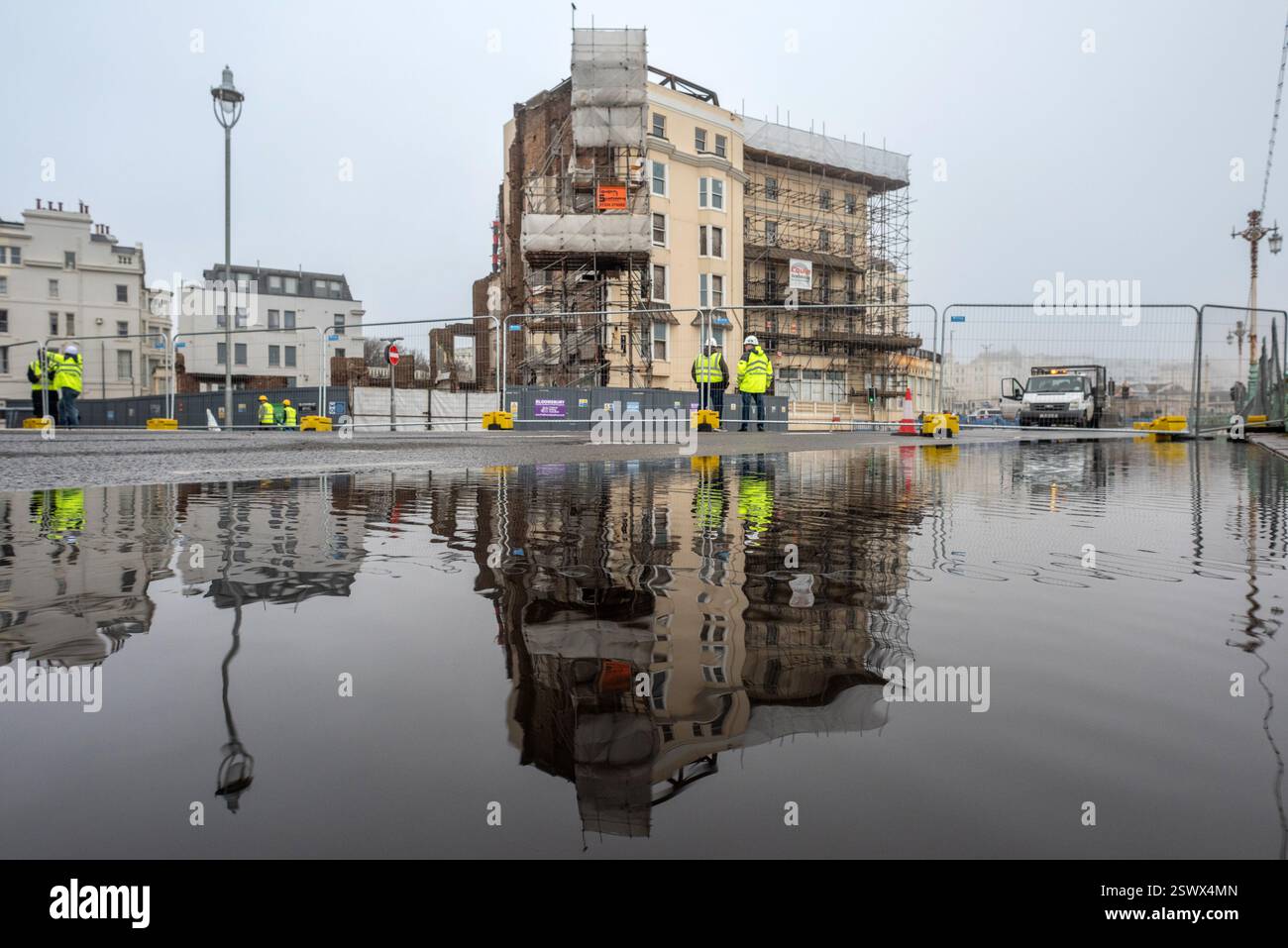 Brighton, February 22nd 2025: The seafront road, the A259 in Brighton ...