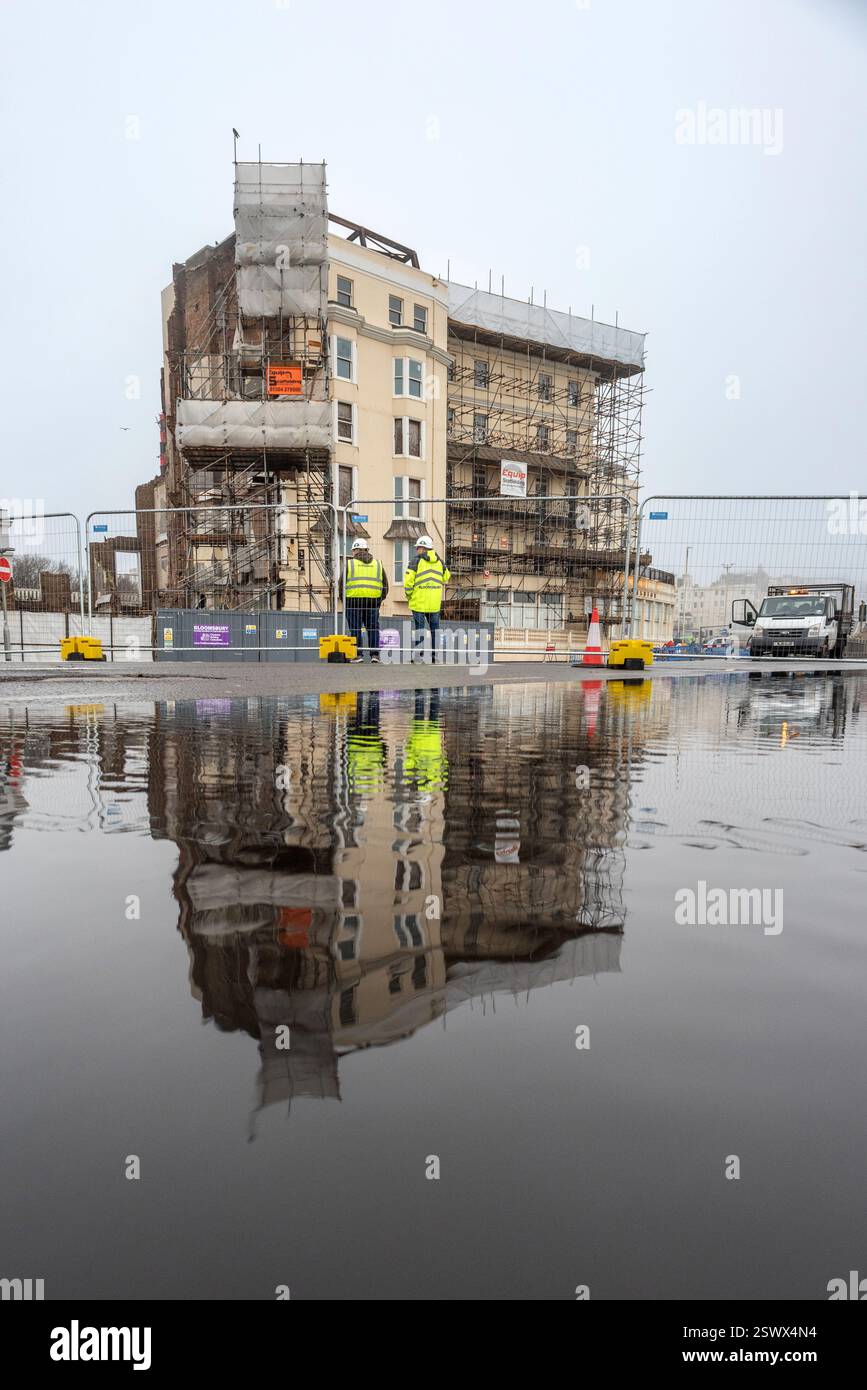 Brighton, February 22nd 2025: The seafront road, the A259 in Brighton ...