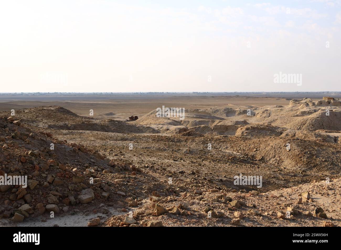 area of the excavation site in the Ancient City of Uruk, Iraq Stock ...