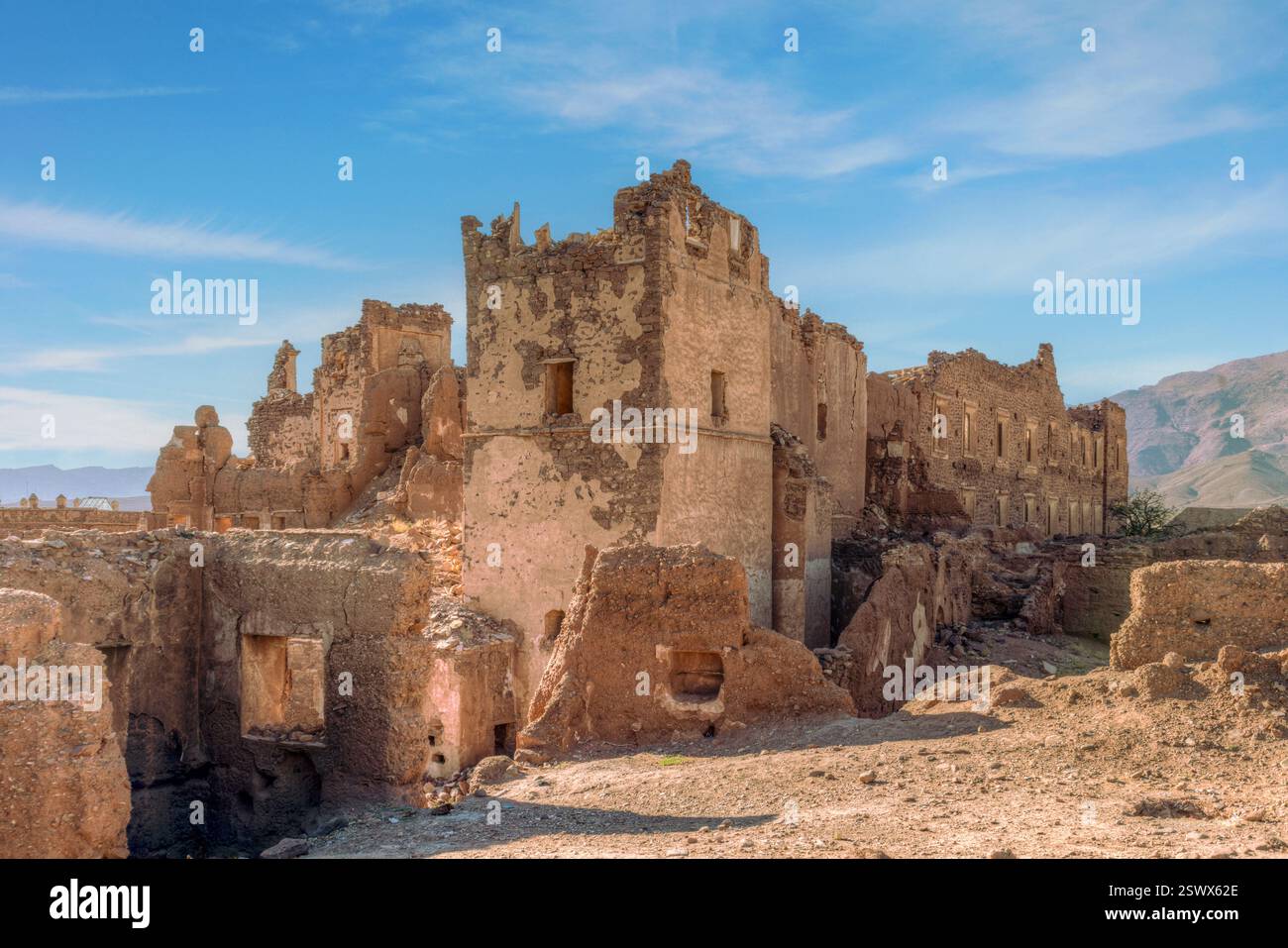 The Telouet Kasbah is situated on the former caravan route that ...