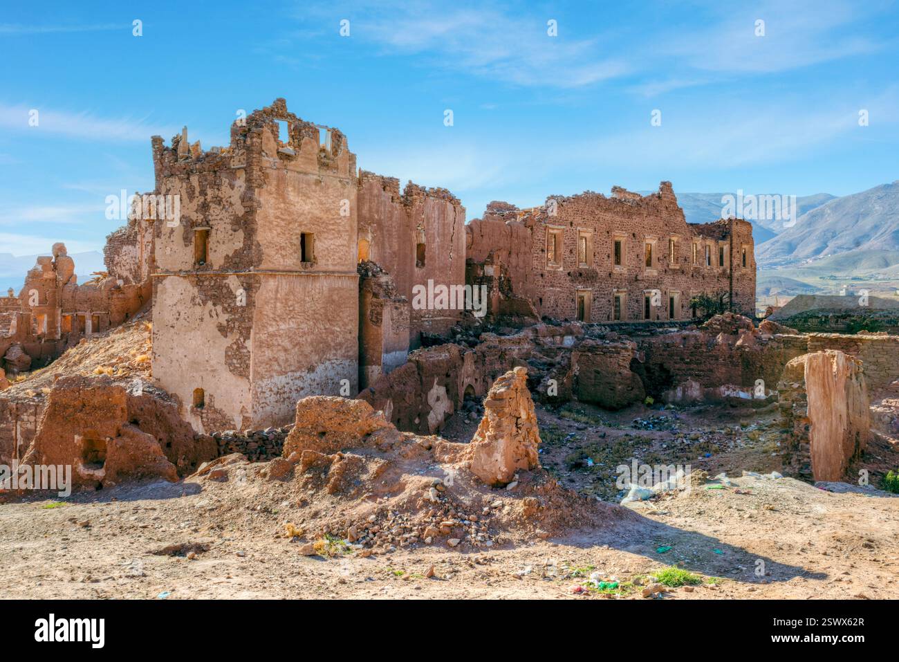 The Telouet Kasbah is situated on the former caravan route that ...