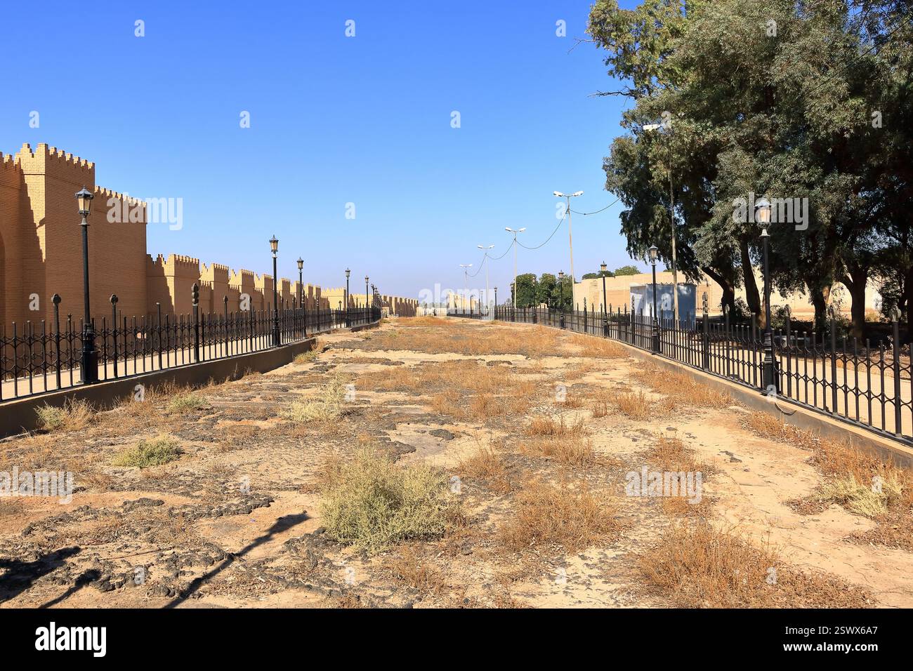 the Street of Procession in the ancient city of Babylon, iraq Stock ...