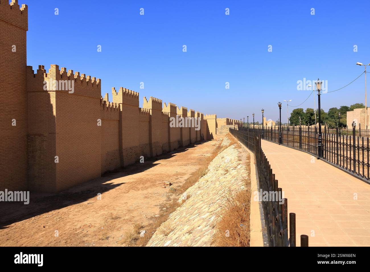 the Street of Procession in the ancient city of Babylon, iraq Stock ...