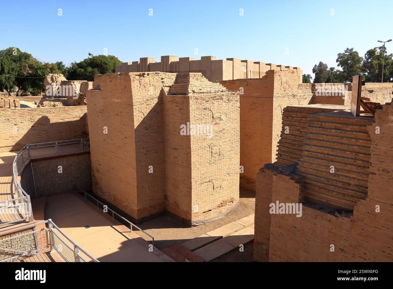 the Street of Procession in the ancient city of Babylon, iraq Stock ...