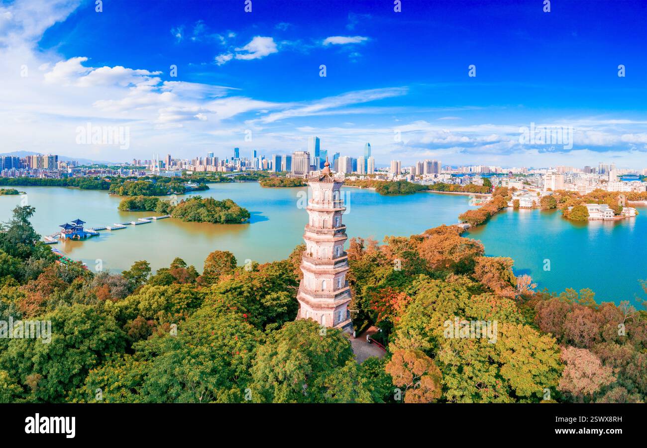 West Lake Scenic Area, Huizhou City, Guangdong Province, China Stock ...