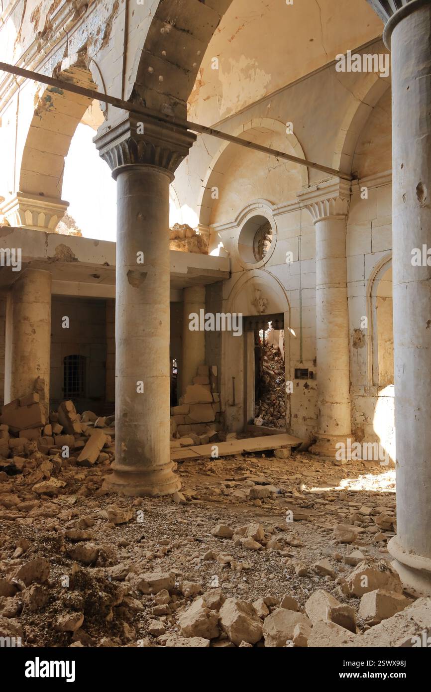 The destroyed small Al-Tahera (Al-Tahira) Church in Mosul, Mossul in ...