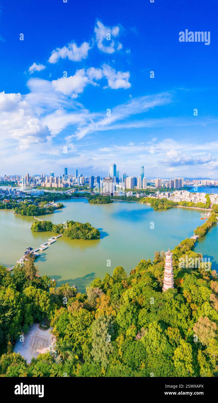West Lake Scenic Area, Huizhou City, Guangdong Province, China Stock ...