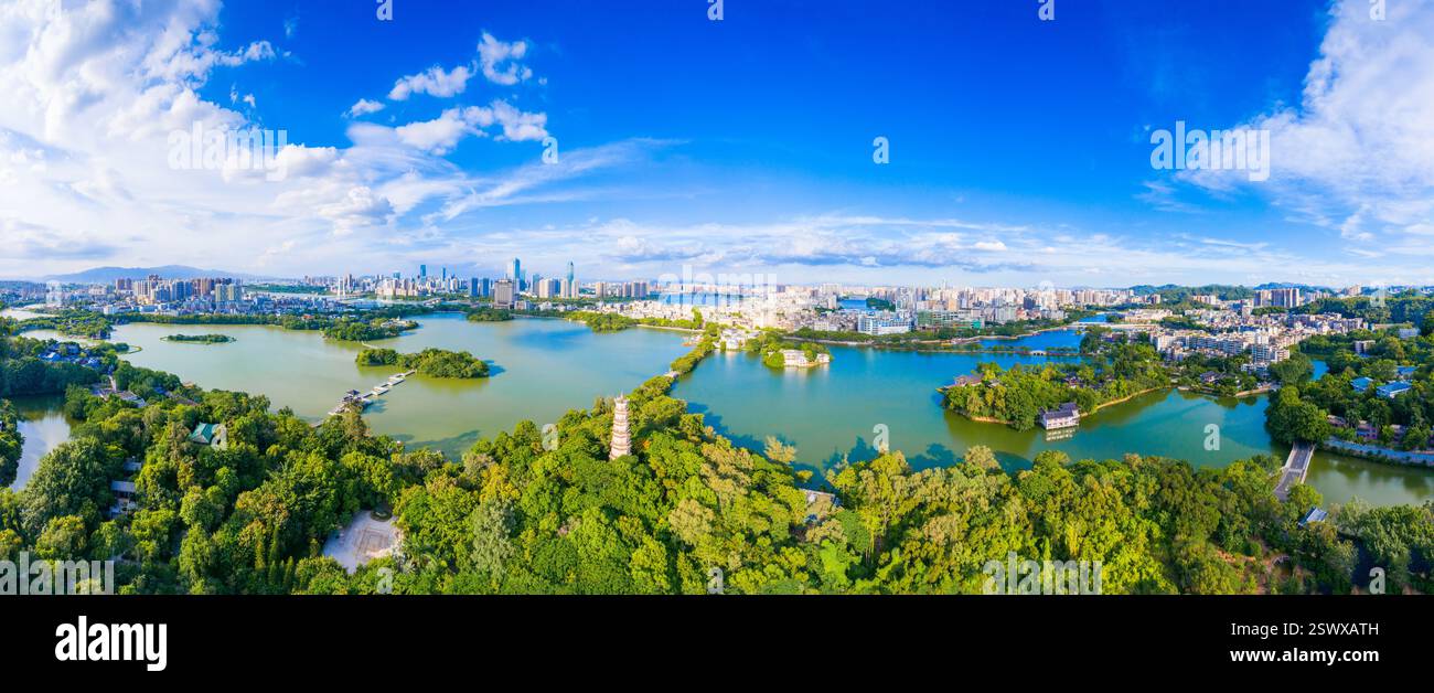 West Lake Scenic Area, Huizhou City, Guangdong Province, China Stock ...