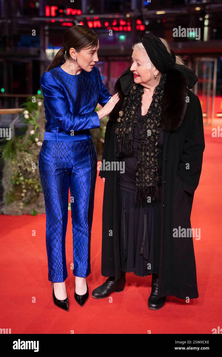 Sibel Kekilli, left, and Hanna Schygulla pose for photographers upon ...