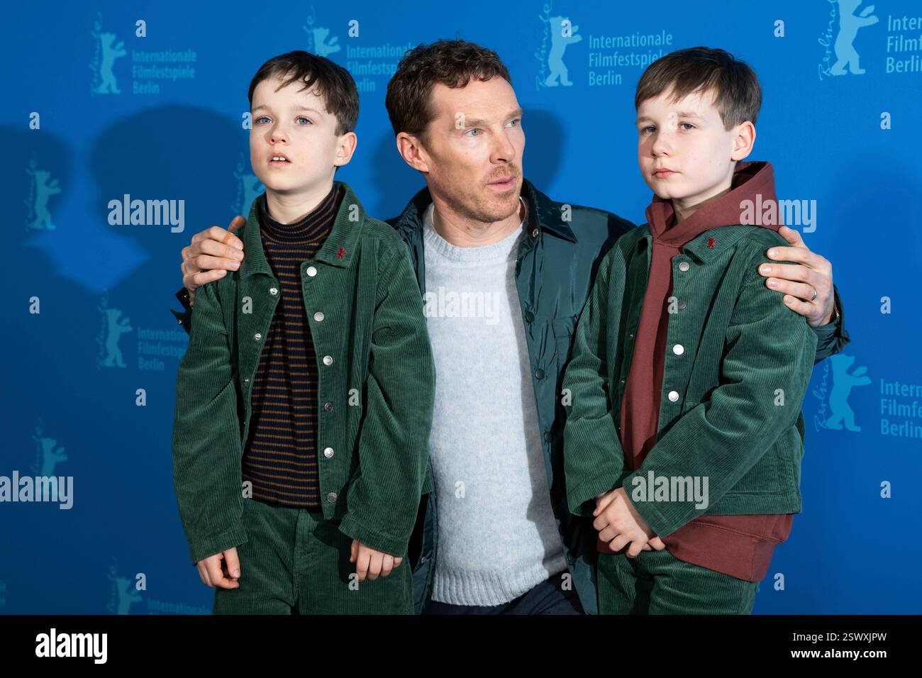 Richard Boxall, from left, Benedict Cumberbatch, and Henry Boxall pose ...