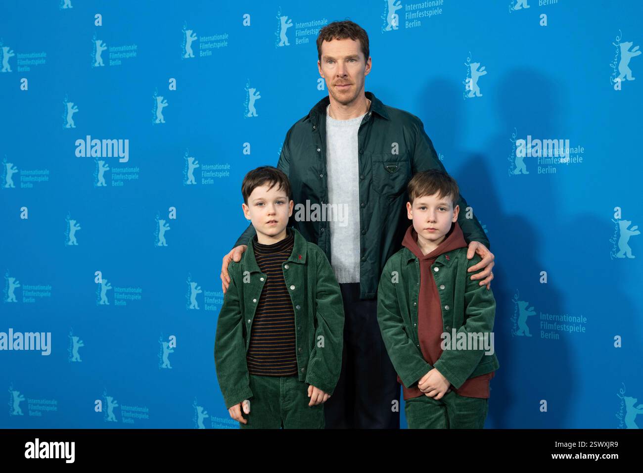 Richard Boxall, from left, Benedict Cumberbatch, and Henry Boxall pose ...