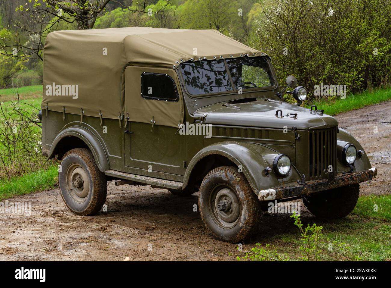 Soviet T-62 main battle tank from the Cold War era during a military ...