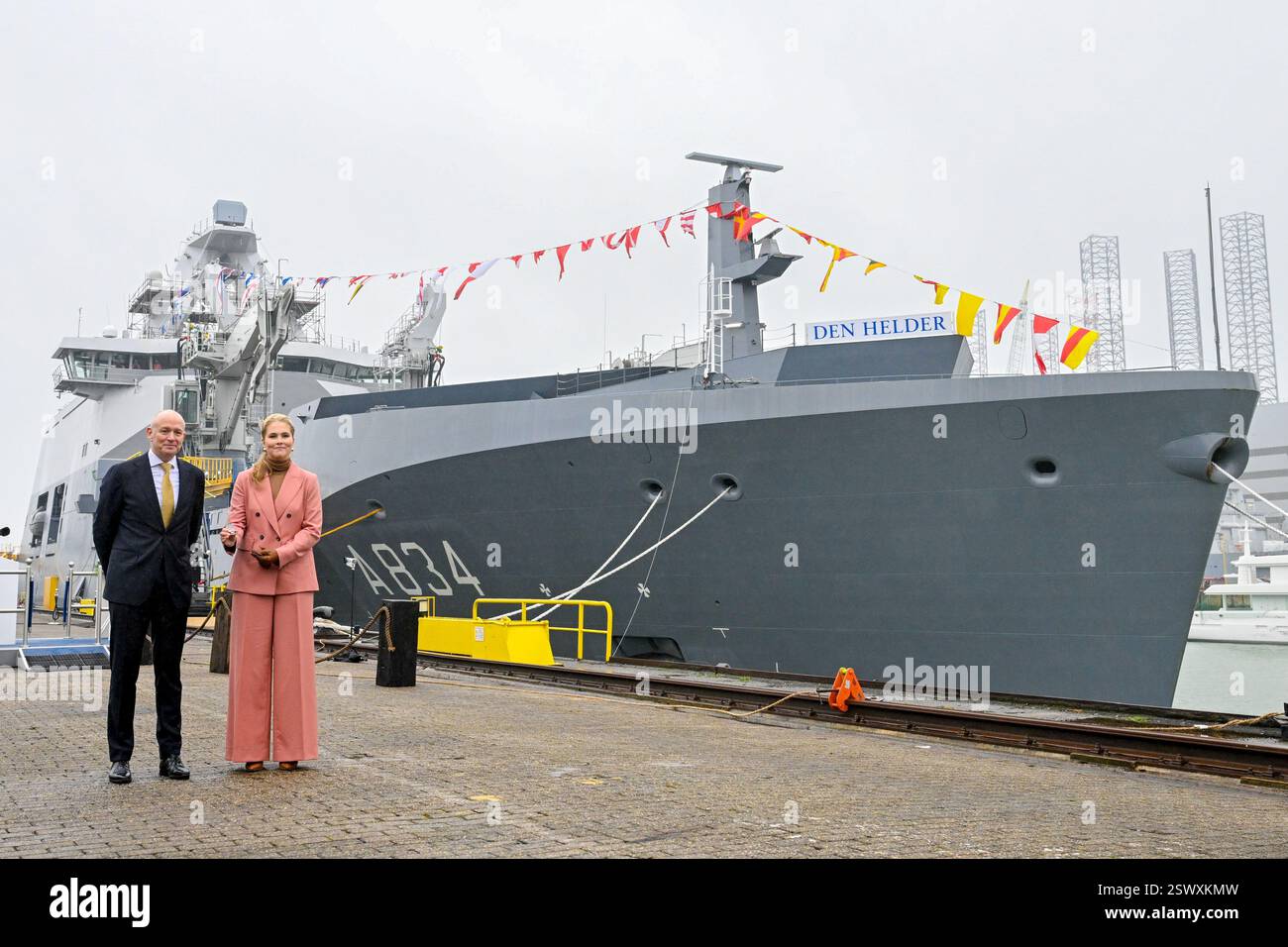 Vlissingen, The Netherlands. 22nd Feb, 2025. Princess Amalia at the ...