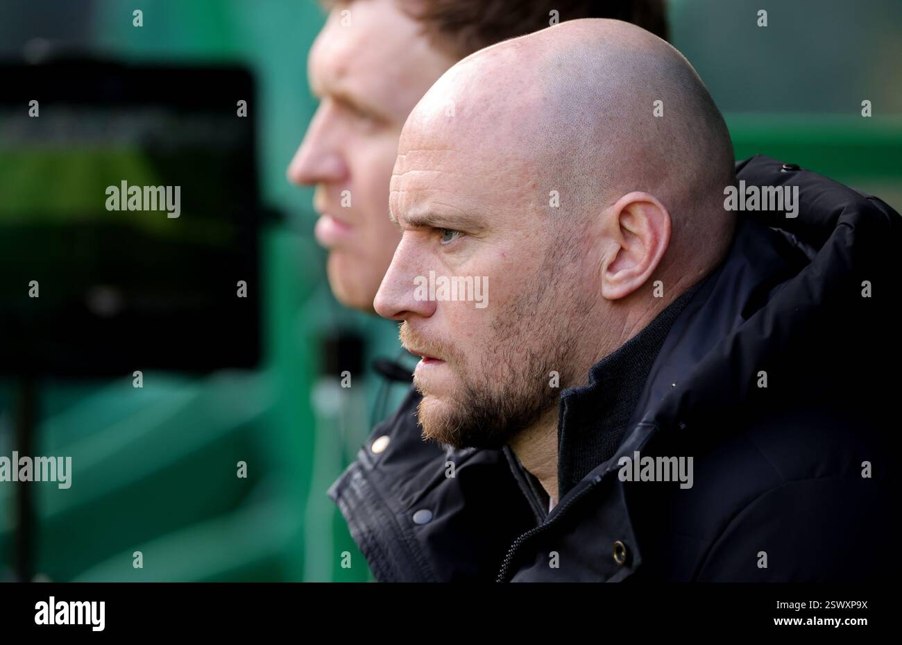 Hibernian manager David Gray before the William Hill Premiership match ...