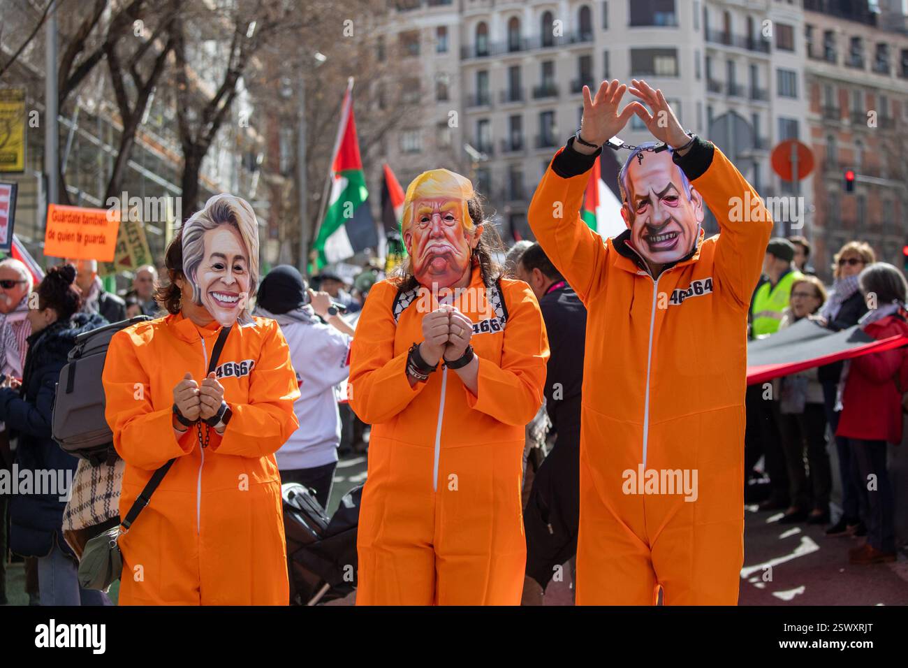 Madrid, Spain. 22nd Feb, 2025. Demonstration of pots and pans that ...