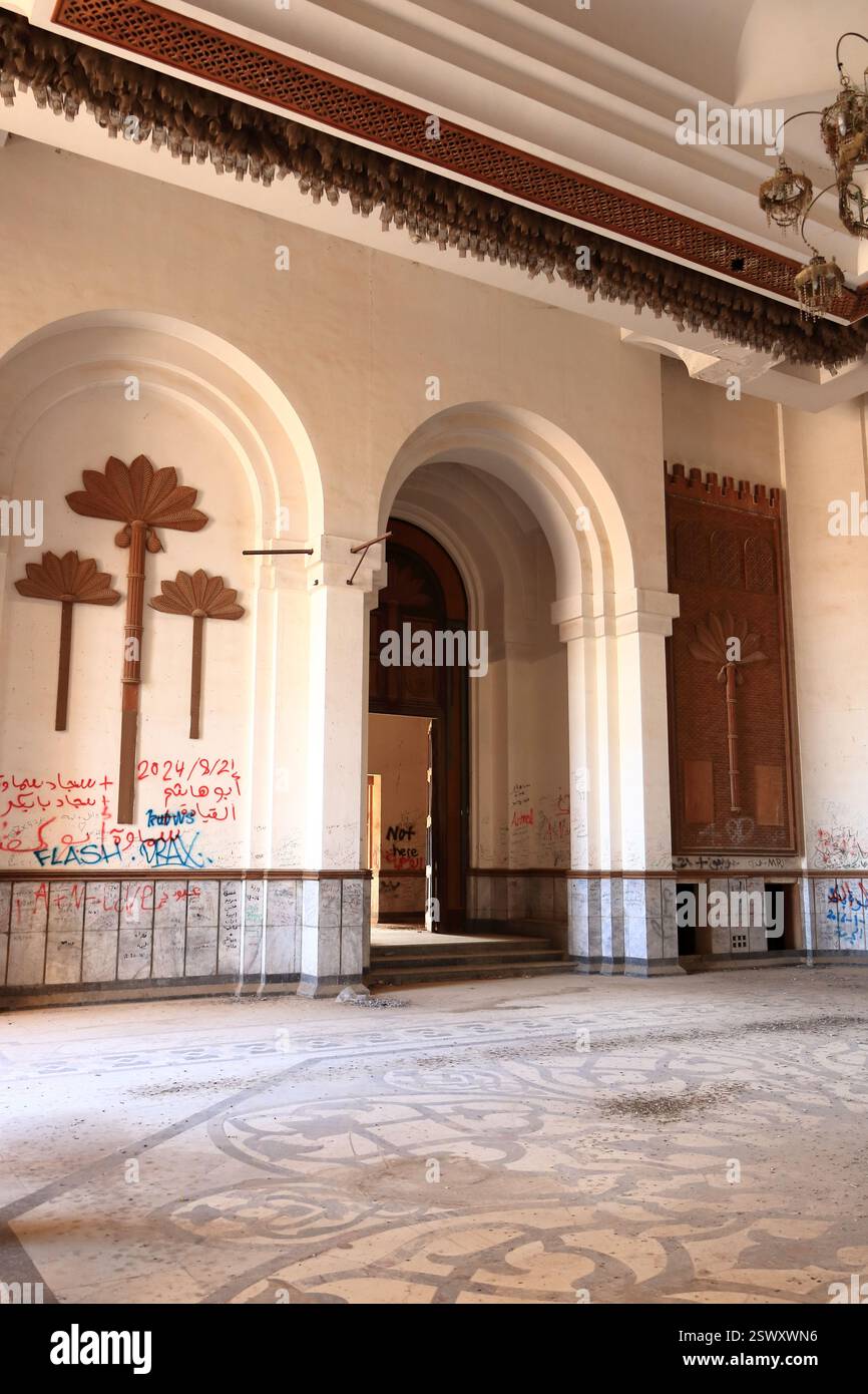 Hillah, Babylon in Iraq - November 13 2024: Inside the palace of the ...