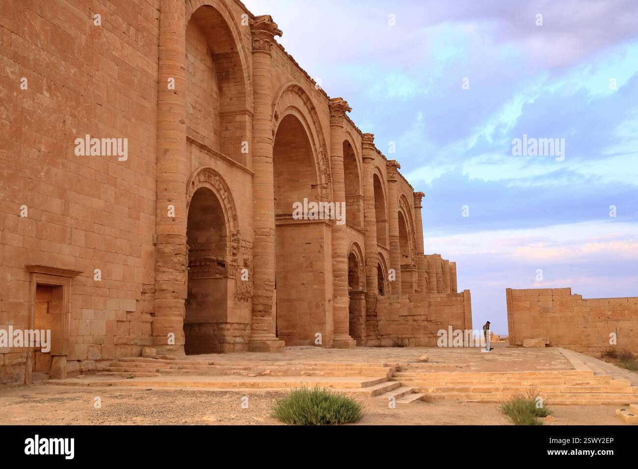 Hatra in Iraq - November 16 2024: people visit the ancient city in ...
