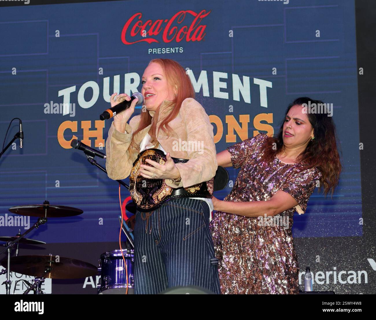 MIAMI BEACH, FL - FEBRUARY 21: Tiffani Faison and Maneet Chauhan attend ...