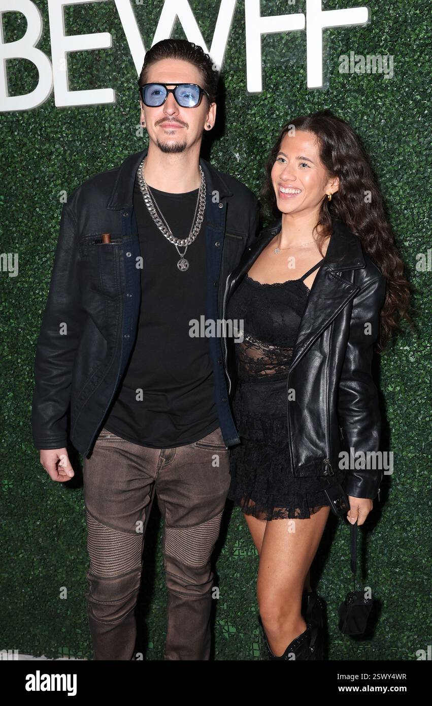 MIAMI BEACH, FL - FEBRUARY 21: Hunter Fieri and Tara Bernstein attend ...
