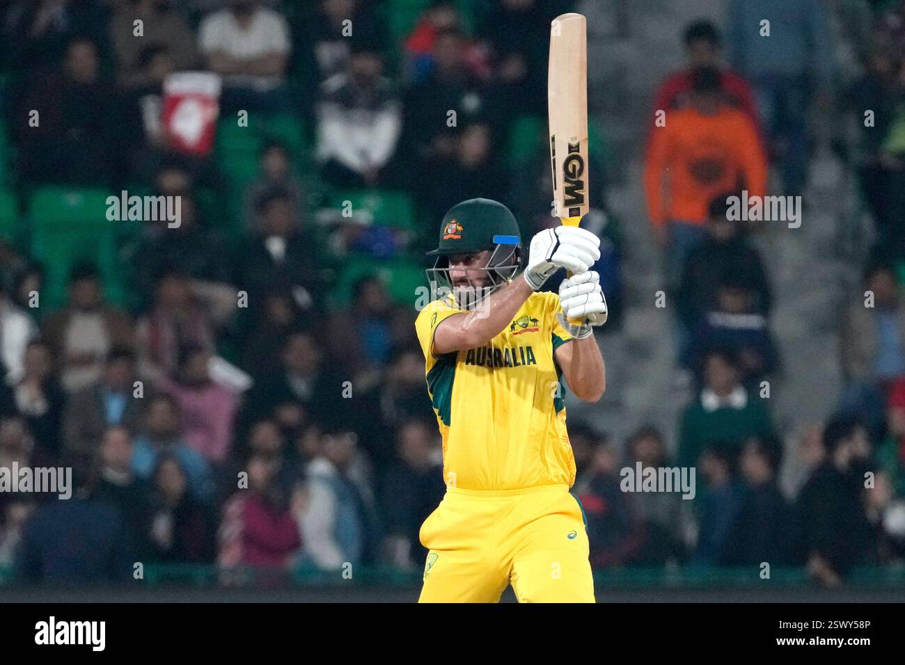 Australia's Matthew Short bats during the ICC Champions Trophy cricket ...