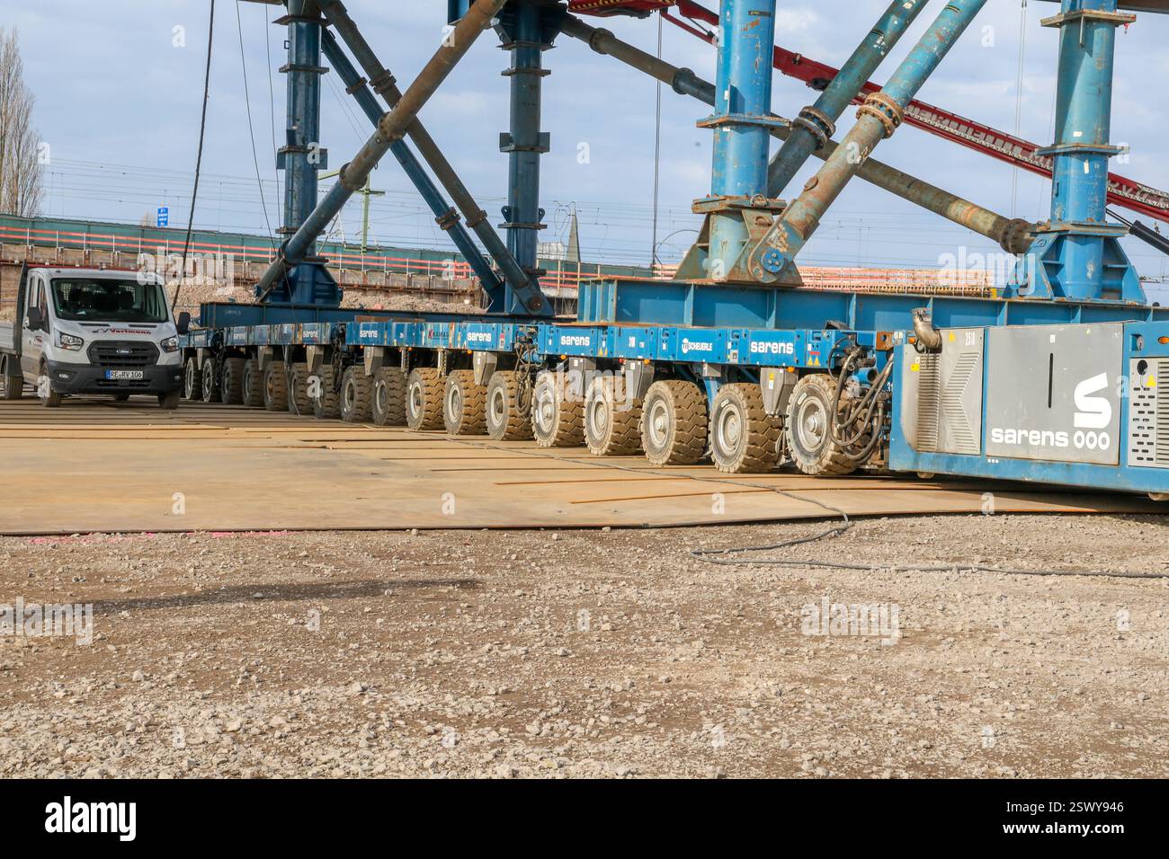 Autobahn A43 - Autobahnbaustelle. Pressetermin - Neue 2400-Tonnen ...