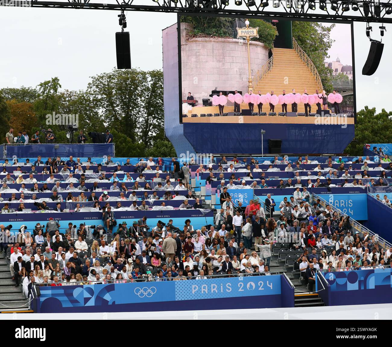 July 26th, 2024 - Paris, France: the first musical act features Lady ...