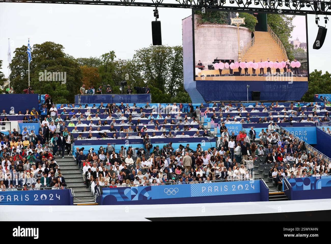 July 26th, 2024 - Paris, France: the first musical act features Lady ...