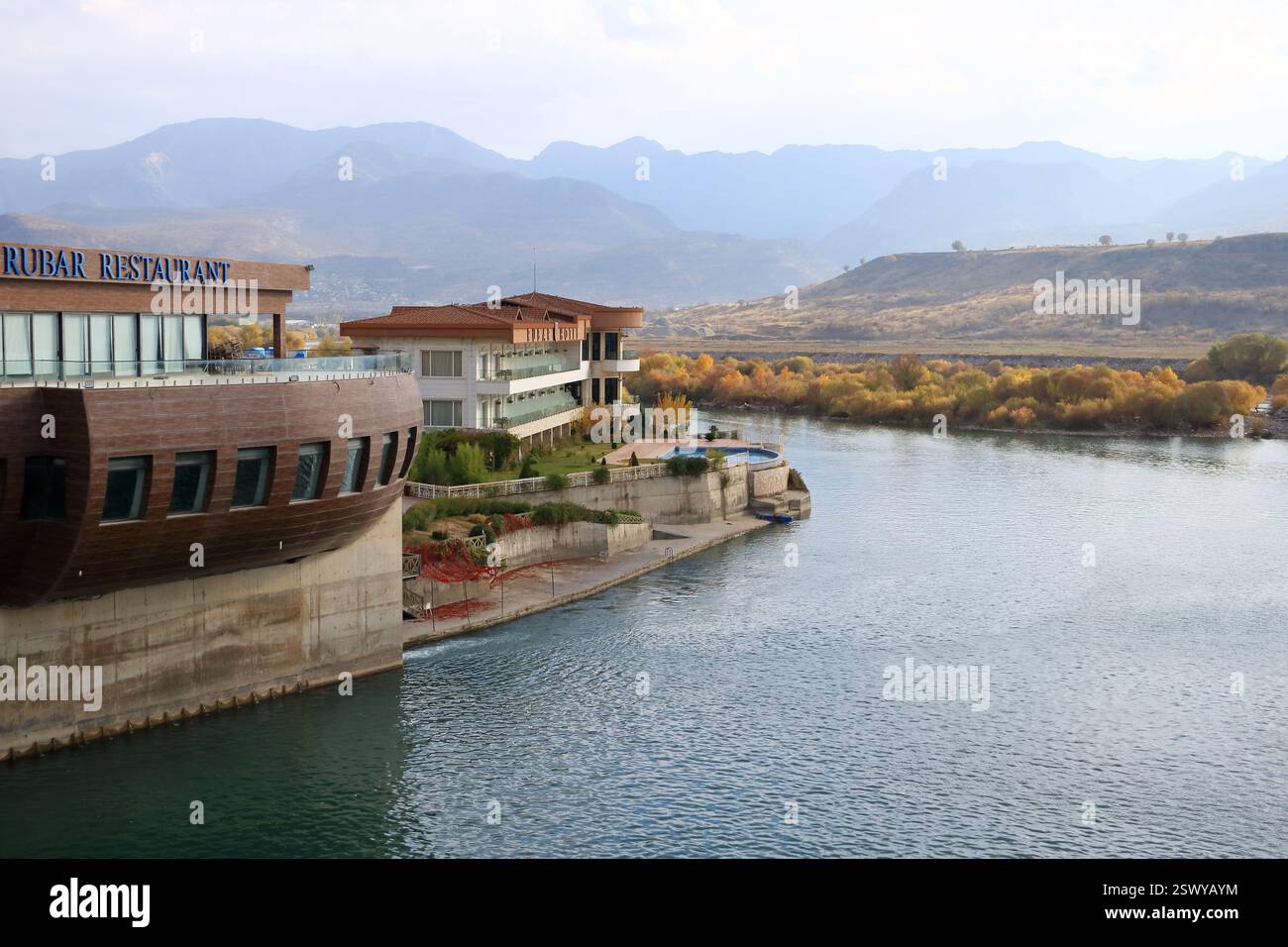 Rubar, Kurdistan in Iraq - November 19 2024: tourist resort at the ...
