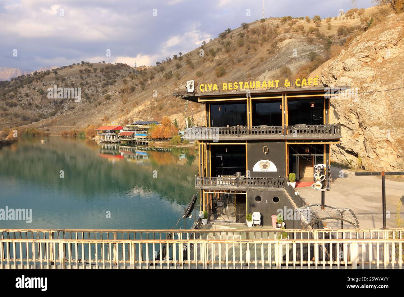 Rubar, Kurdistan in Iraq - November 19 2024: tourist resort at the ...