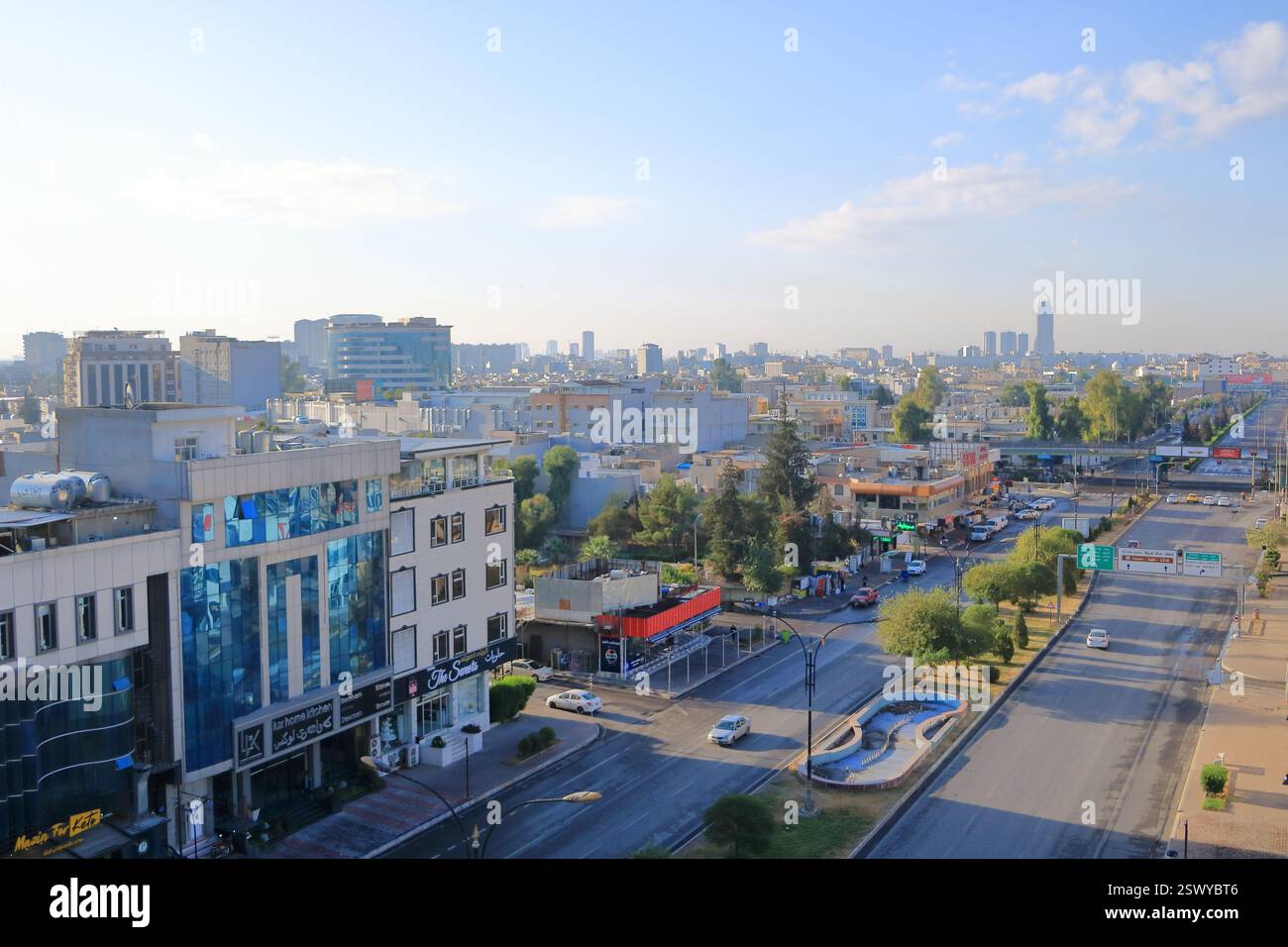 Erbil, Arbil, Kurdistan in Iraq - November 20 2024: view over the city ...