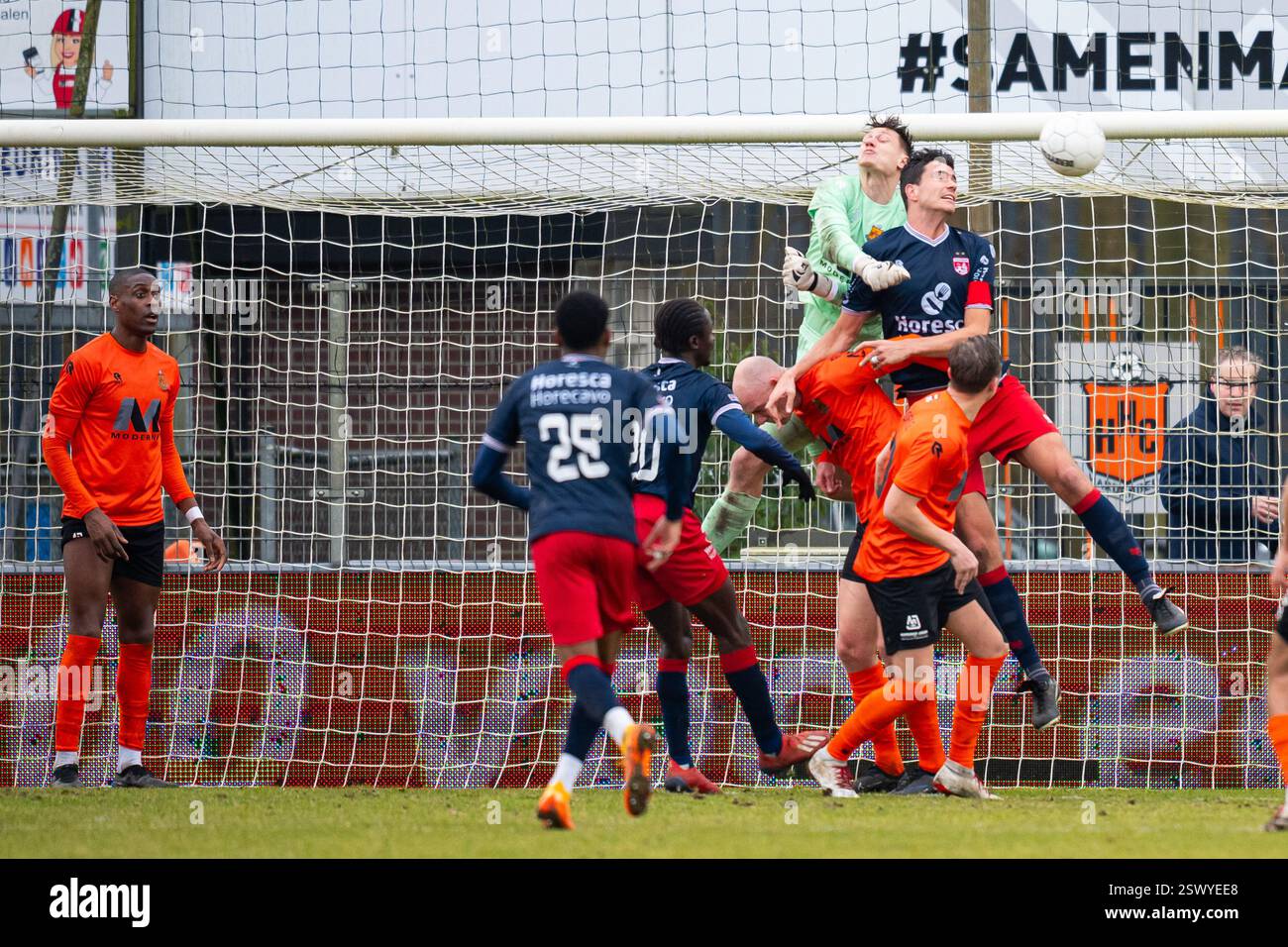 Hardenberg, Netherlands. 22nd Feb, 2025. HARDENBERG, Sportpark De ...