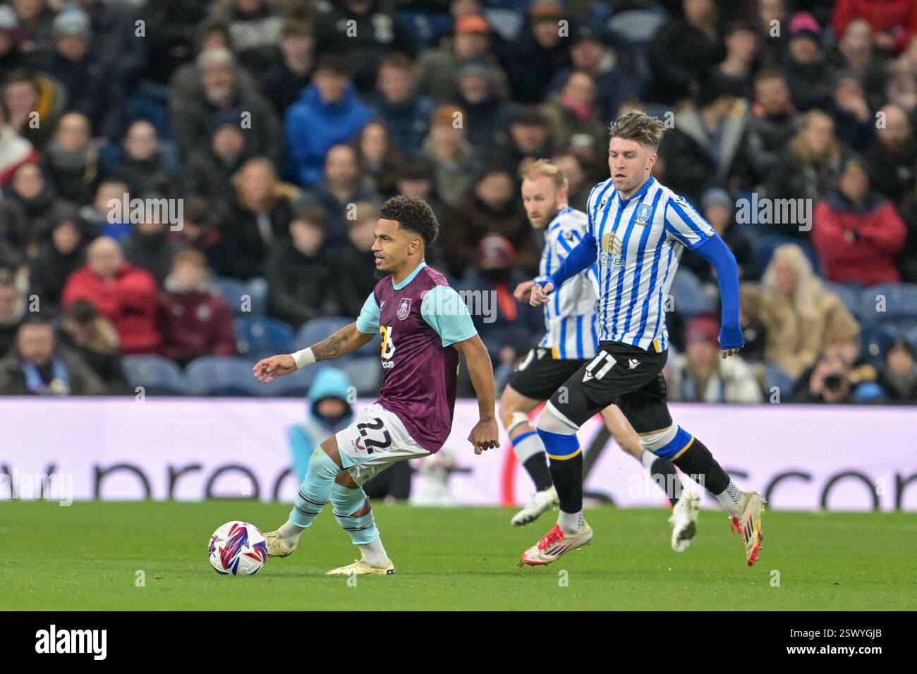 21st February 2025; Turf Moor, Burnley, Lancashire, England; EFL ...