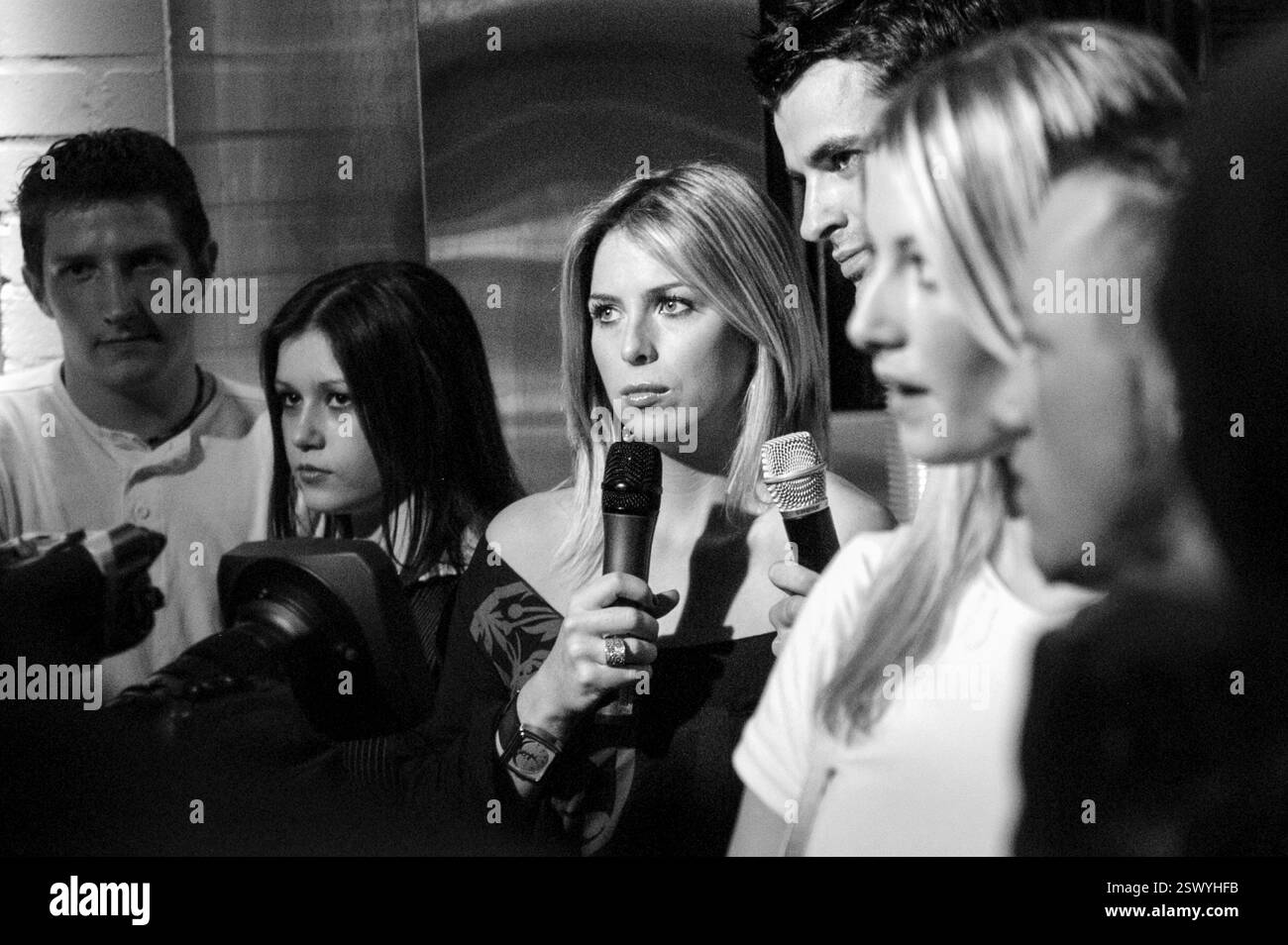 Welsh stars SARRA ELGAN and STEVE JONES the TV presenters on ITV's musc ...