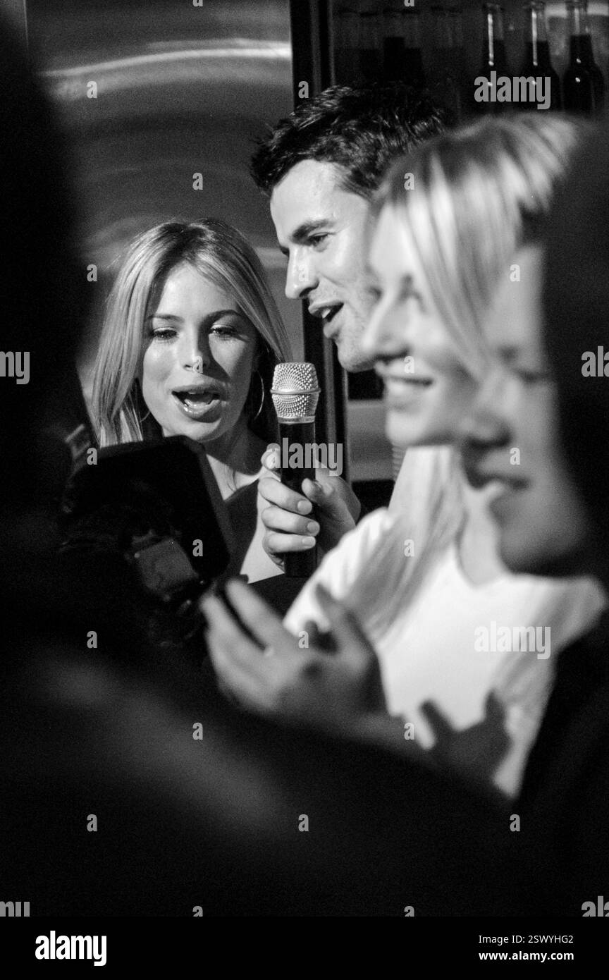 Welsh stars SARRA ELGAN and STEVE JONES the TV presenters on ITV's musc ...