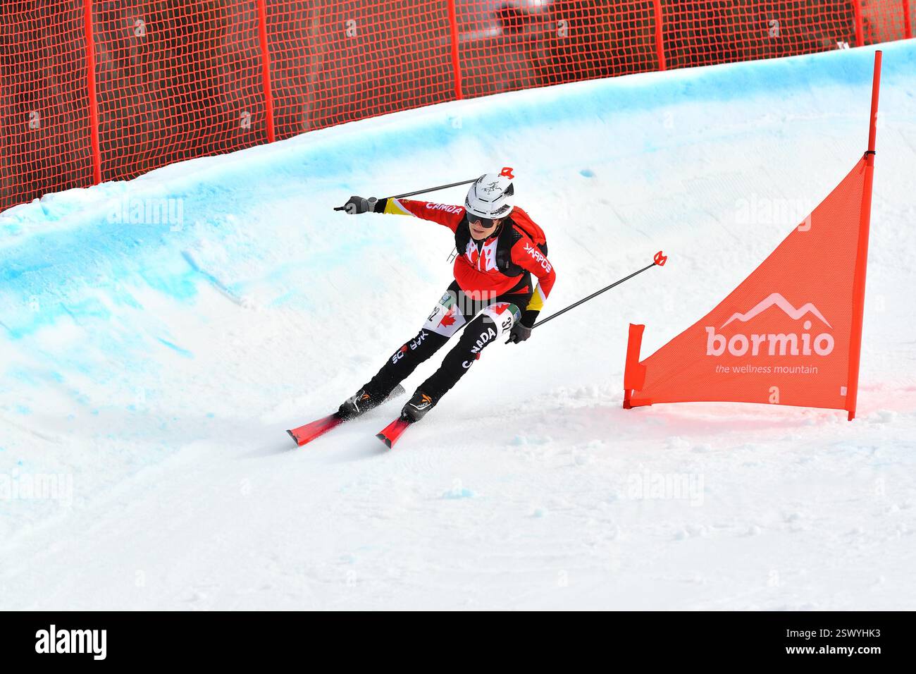 Bormio, Italy. 22nd Feb, 2025. COOK-CLARKE EMMA (CAN) Downhill on skis ...