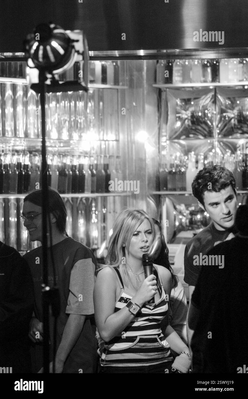 Welsh stars SARRA ELGAN and STEVE JONES the TV presenters on ITV's musc ...