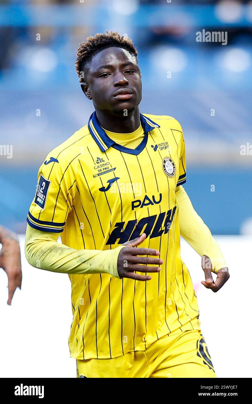 09 Pathe MBOUP (pau) during the Ligue 2 BKT match between Caen and Pau ...