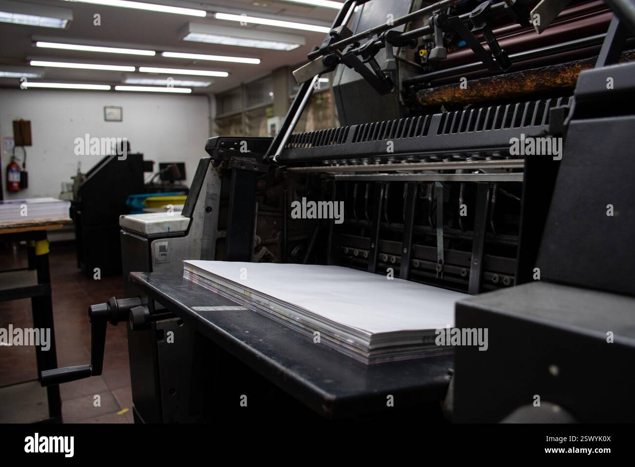 Industrial Printing Press High-Quality Mass Production Stock Photo - Alamy