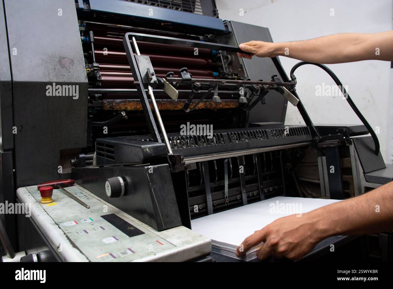 Book digital printer operating hi-res stock photography and images - Alamy