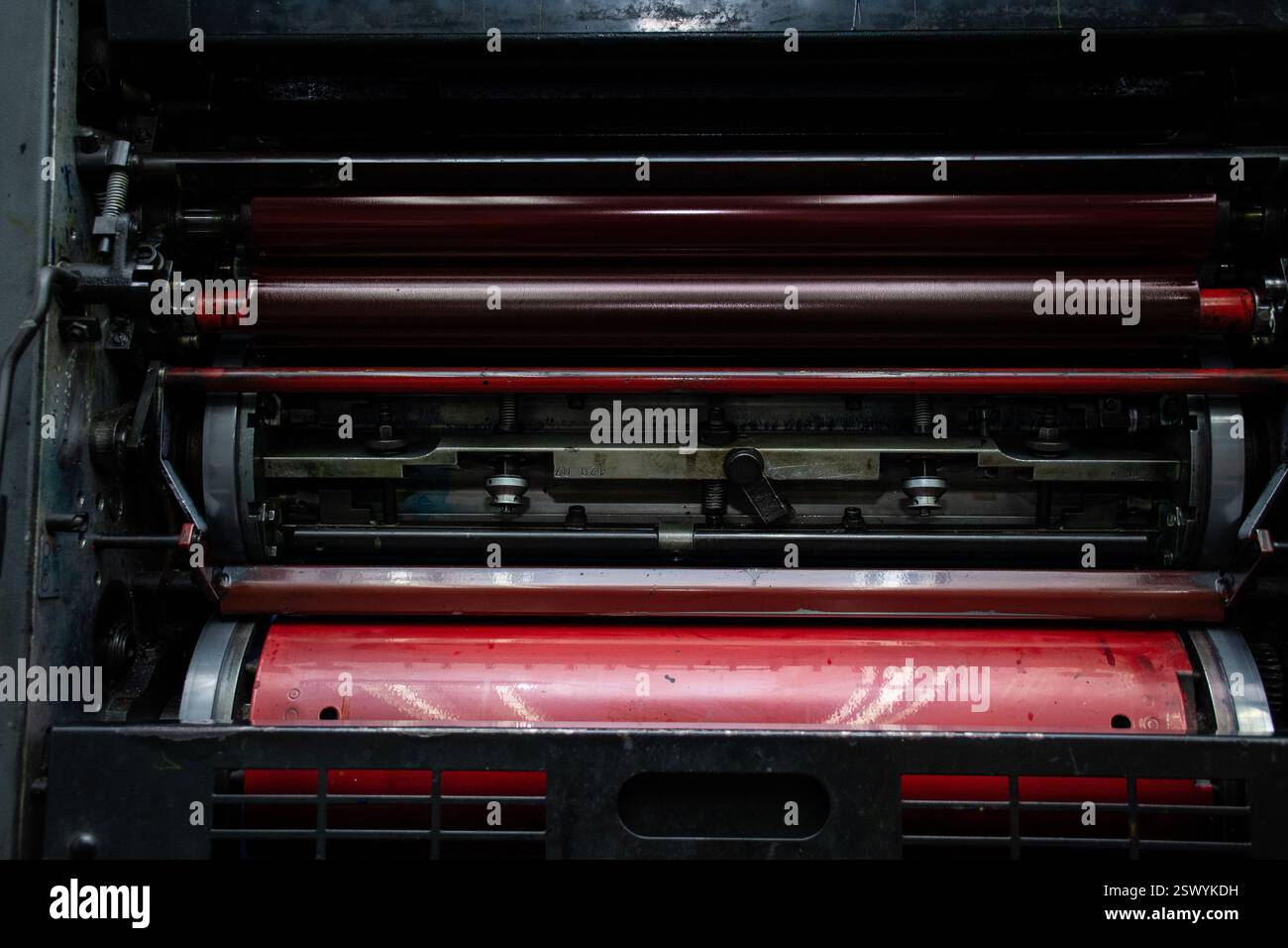 Industrial Printer Rolls High Capacity Printing Material Stock Photo ...