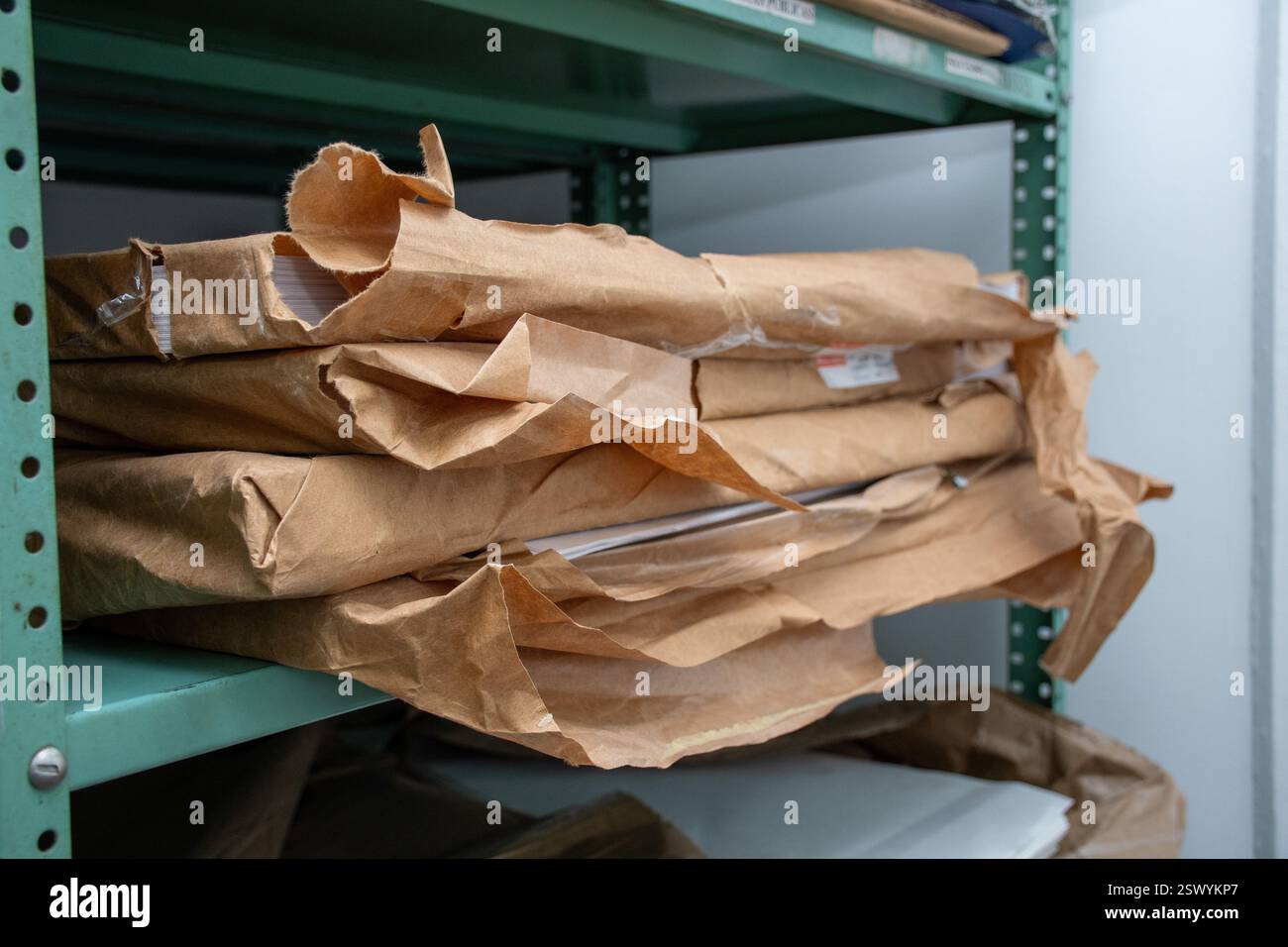 Archive Storage Warehouse Document and Records Organization. High ...
