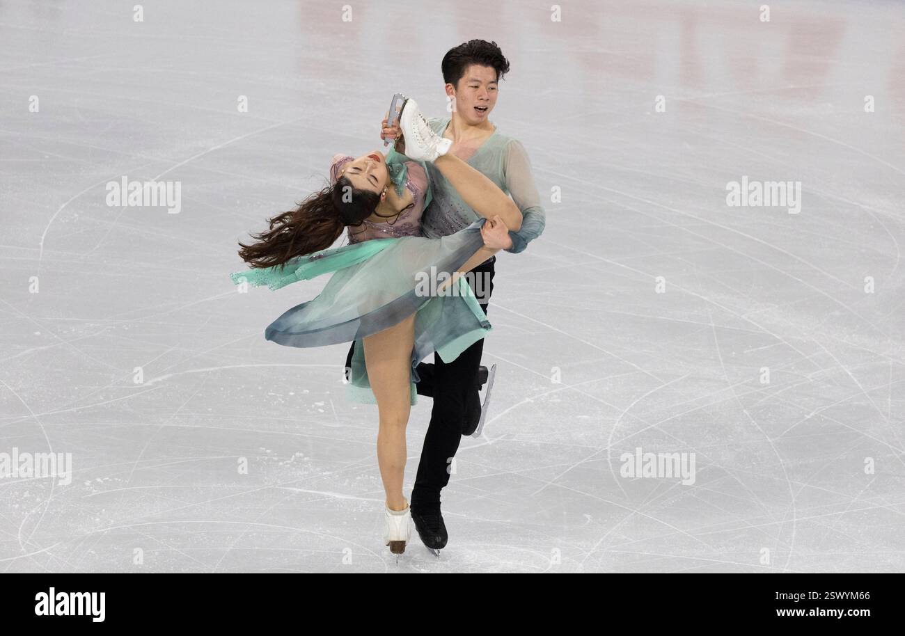 Seoul, South Korea. 22nd Feb, 2025. Xiao Zixi(L)/He Linghao of China ...