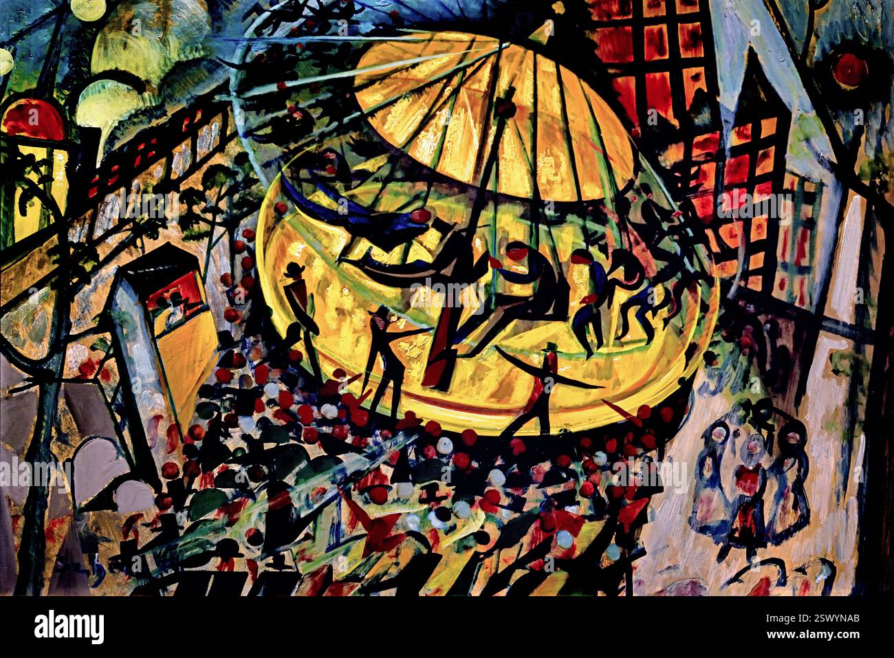 Funfair 1932 by Scheiber Hugo 1873-1950 Fine Art Museum, Budapest ...