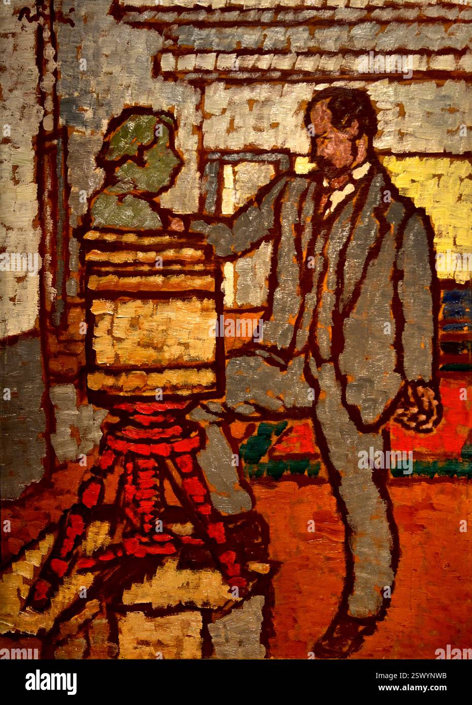 Ferenc medgyessy models the statue of jozsef rippl ronai hi-res stock ...