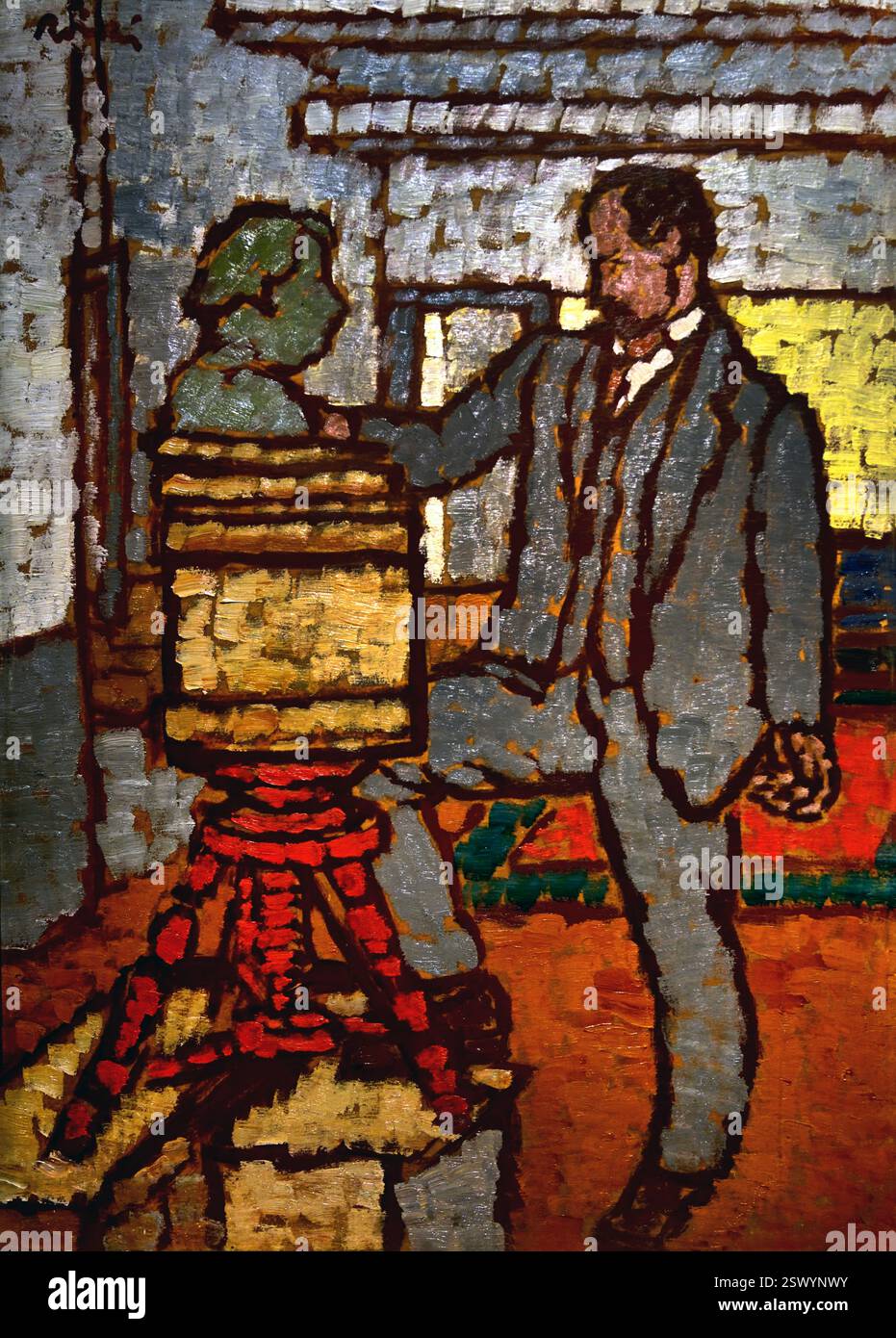 Ferenc medgyessy models the statue of jozsef rippl ronai hi-res stock ...