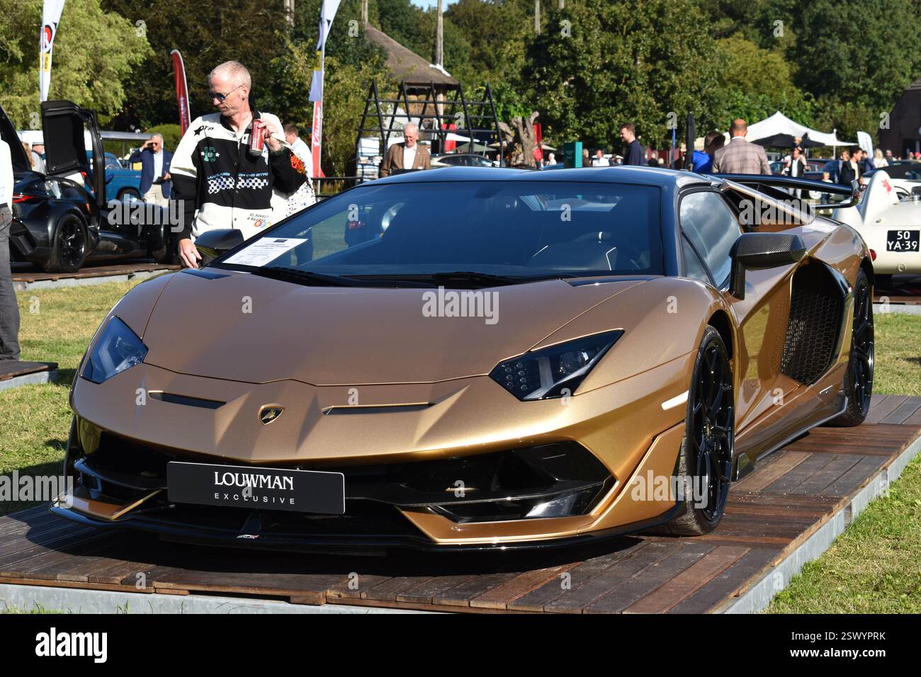 Beesd, the Netherlands - September 13, 2024: a Lamborghini Aventador ...
