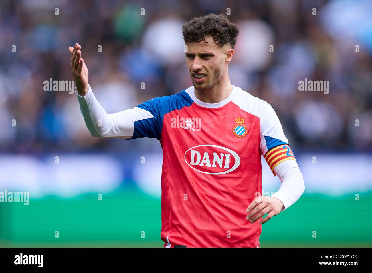 Javi Puado of RCD Espanyol reacts during the LaLiga EA Sports match ...