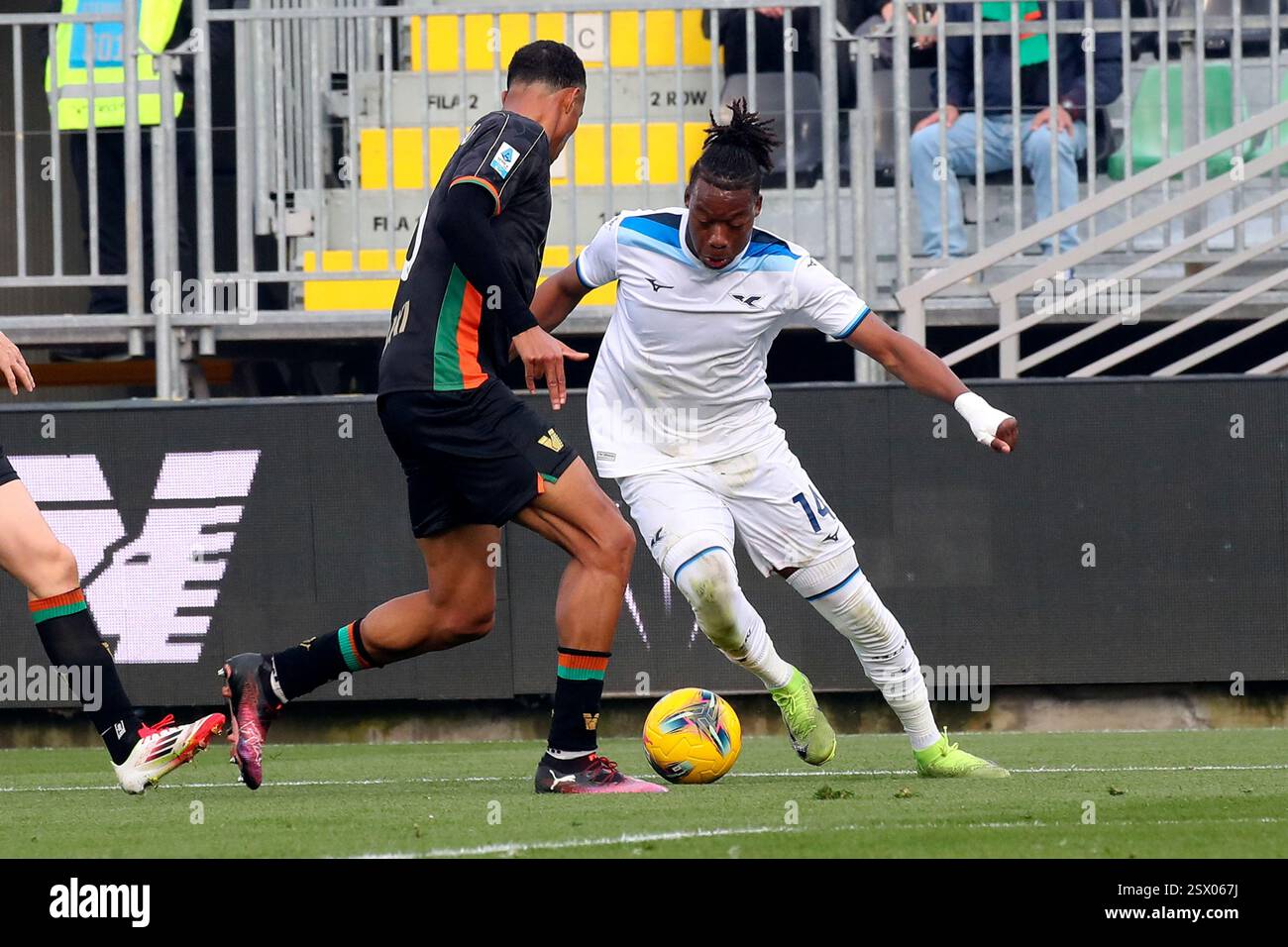Lazio's Tijjani Noslin, right, in action during the Italian Serie A ...