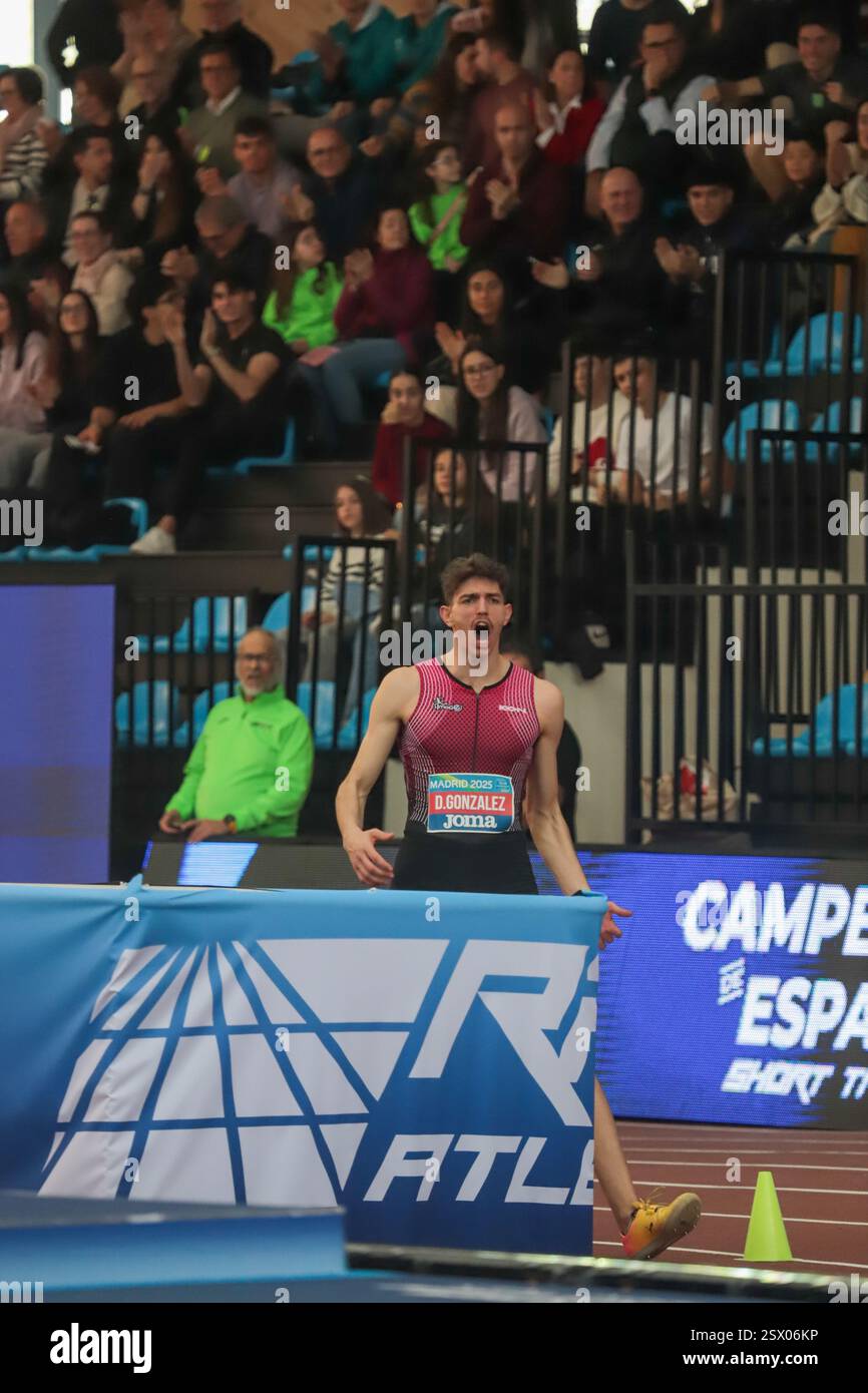 Madrid, Spain, 22nd February, 2025: The athlete, David González (Image ...