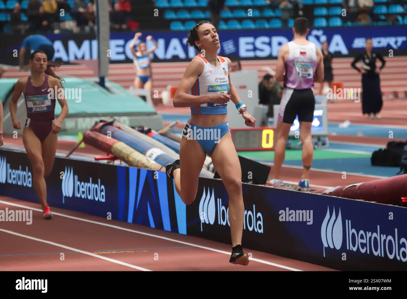 Madrid, Spain, 22nd February, 2025: The athlete, Daniela Fra (Diputación Valencia C. A., R) wins ...